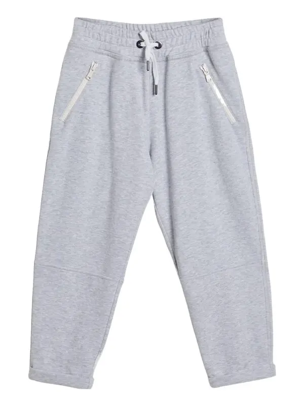 Brunello Cucinelli Drawstring French Terry Track Pants - Light Gray