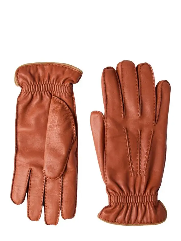 Brunello Cucinelli Nappa Leather Gloves - Brown