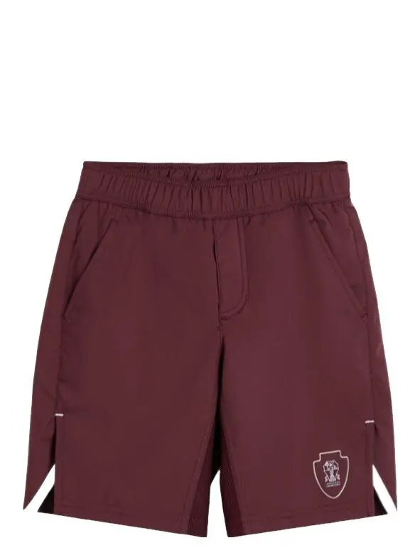 Brunello Cucinelli Logo-embroidered Track Shorts - Amaranth