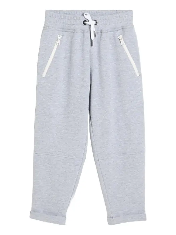 Brunello Cucinelli Cotton Drawstring Trousers - Grey