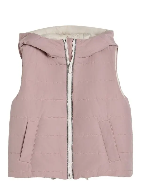 Brunello Cucinelli Sleeveless Padded Gilet - Nude