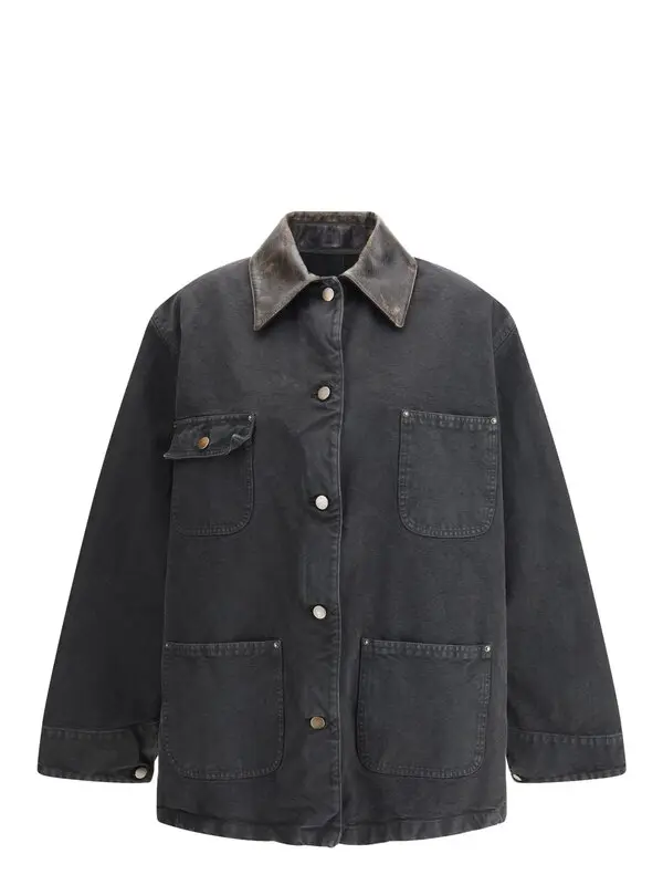 Prada Long Sleeve Buttoned Jacket - Black