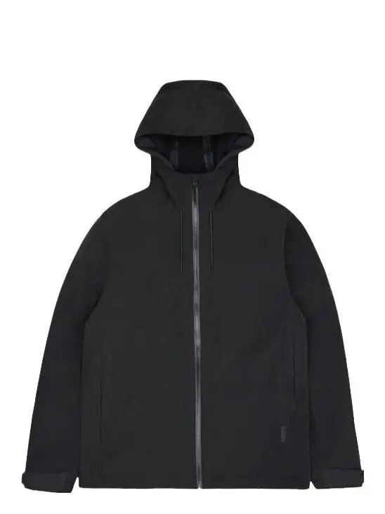 Rains Hooded Jacket - Black