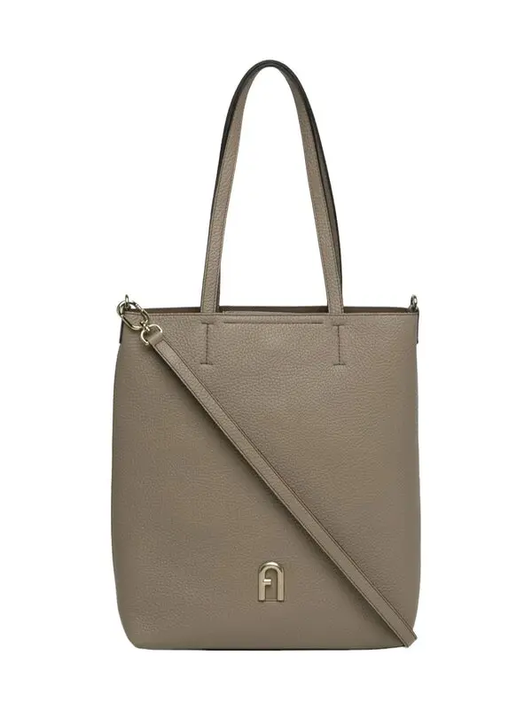 Furla Primula Leather Tote Bag - Gray
