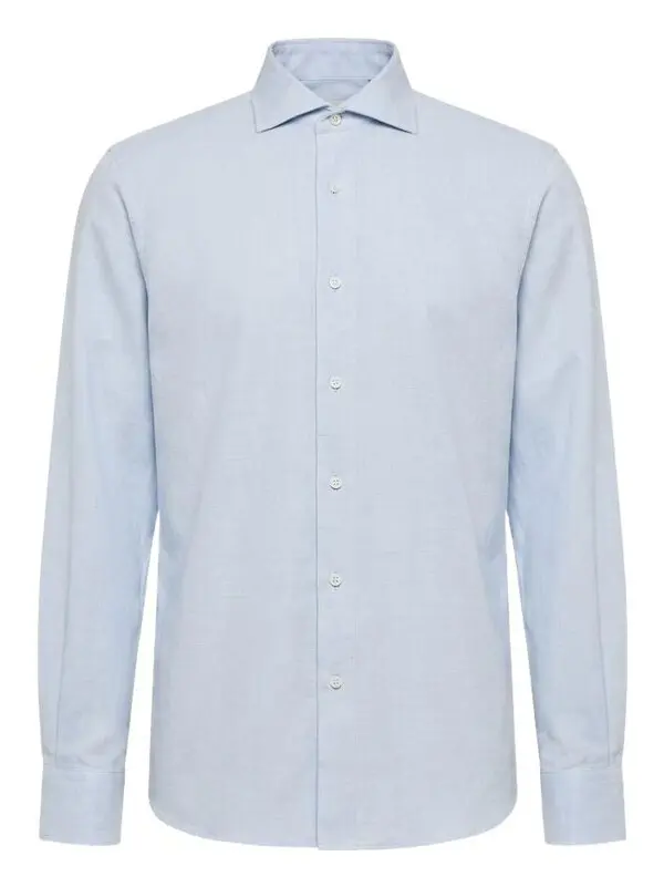 Peserico Curved Hem Shirt - Blue