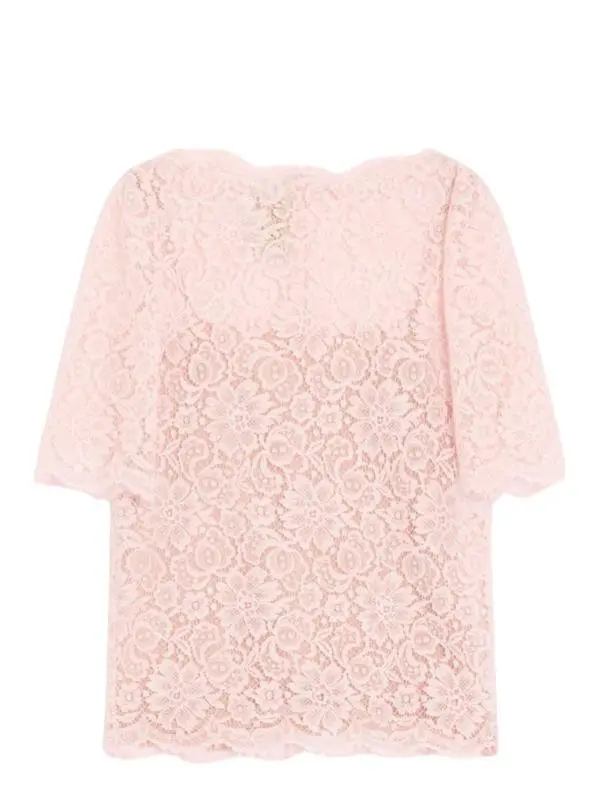 Valentino Garavani Lace Top - Pink