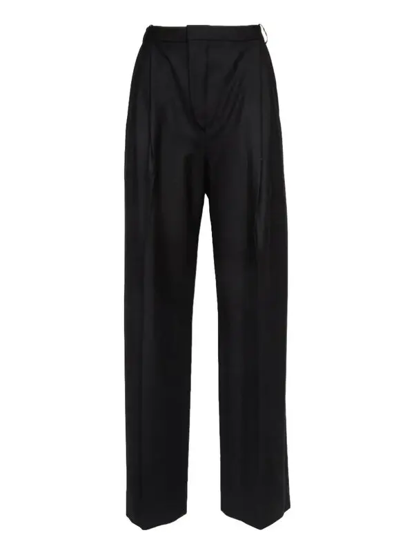 Victoria Beckham Charlee Pleated Trousers - Black