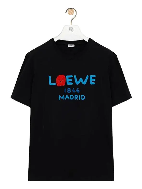 Loewe Relaxed Fit T-shirt In Cotton - Black