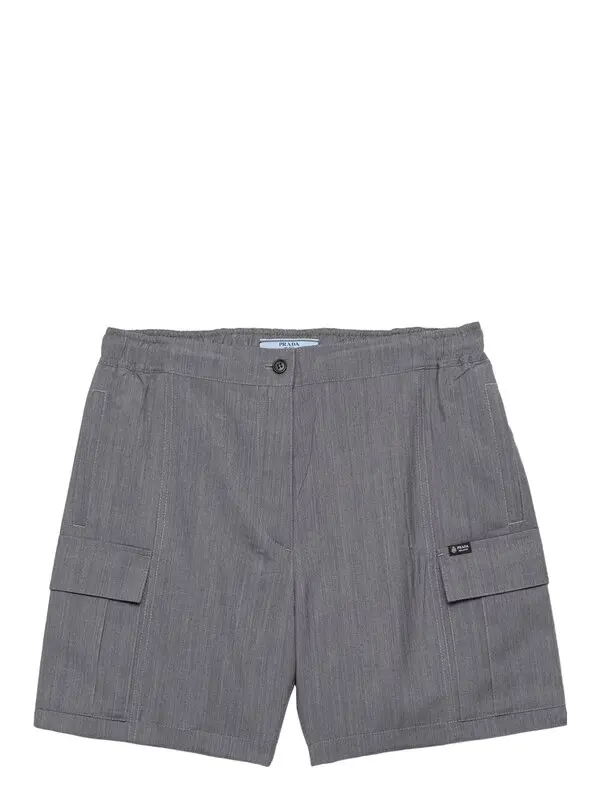 Prada Light Mohair Shorts - Grey