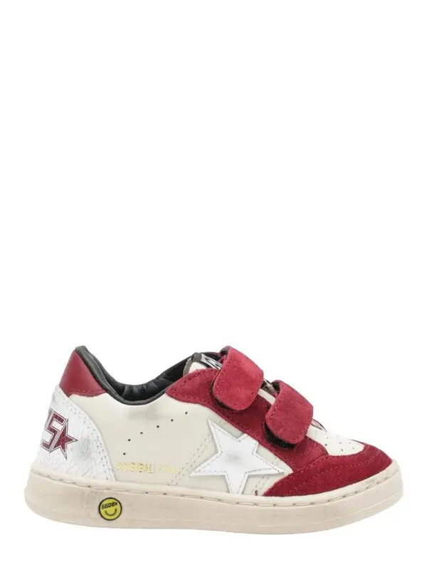 GOLDEN GOOSE Ball Star Sneakers - White/red