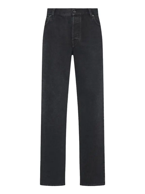 THE ROW Moe High-rise Straight Jeans - Black