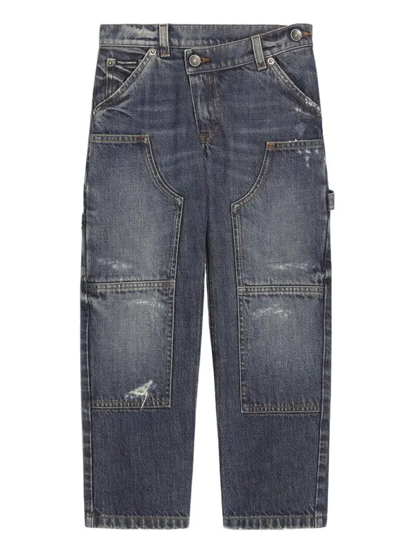 Dolce & Gabbana 5-pocket Denim Carpenter Trousers - Blue