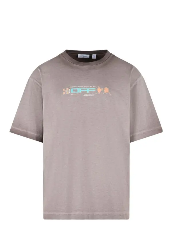 Off-White Crew-neck T-shirt - Beige