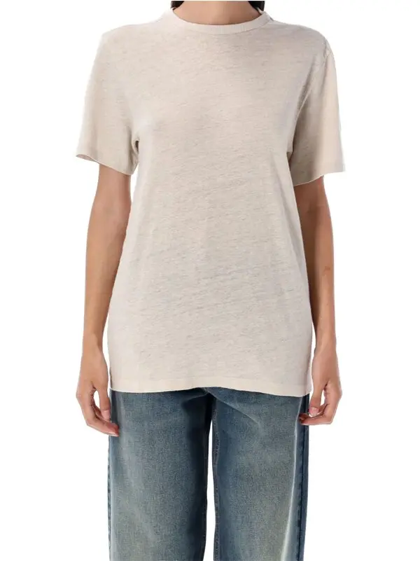 Isabel Marant Étoile Zewel Crewneck T-shirt - Ecru