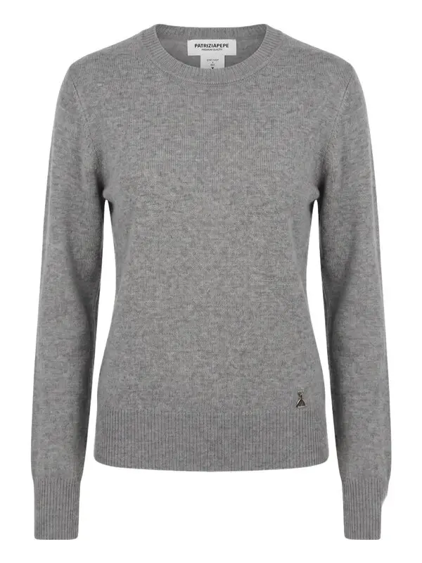 Patrizia Pepe Cashmere Crew-neck Sweater - Gray