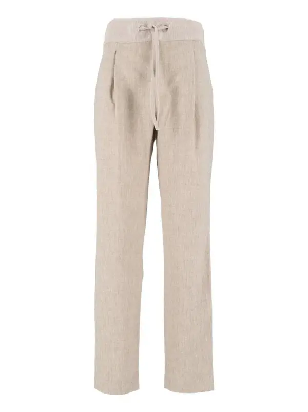Fabiana Filippi Drawstring Knit Sweatpants - Grey