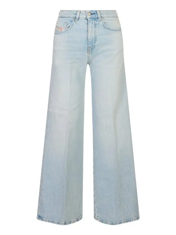 DIESEL® Belt-loop Wide-leg Jeans - Blue