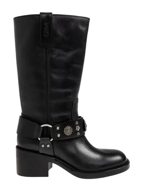 Chloé Dakota Harness Boots - Black