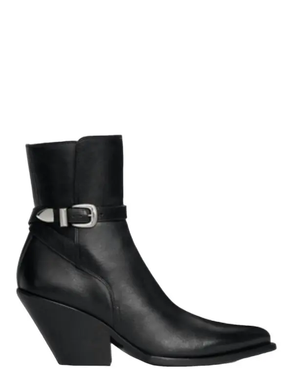 Celine Joan Jodhpur Boots In Calfskin - Black