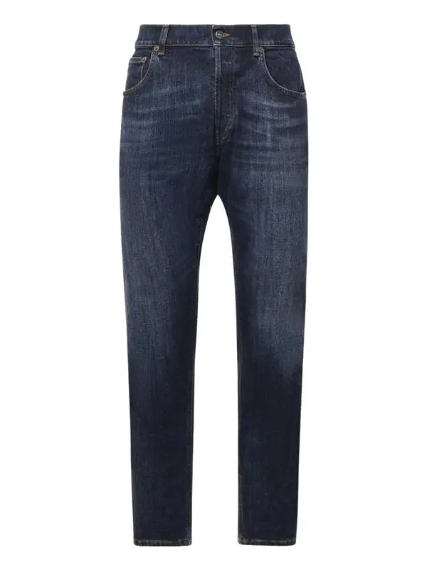 DONDUP Faded Whiskered Jeans - Black