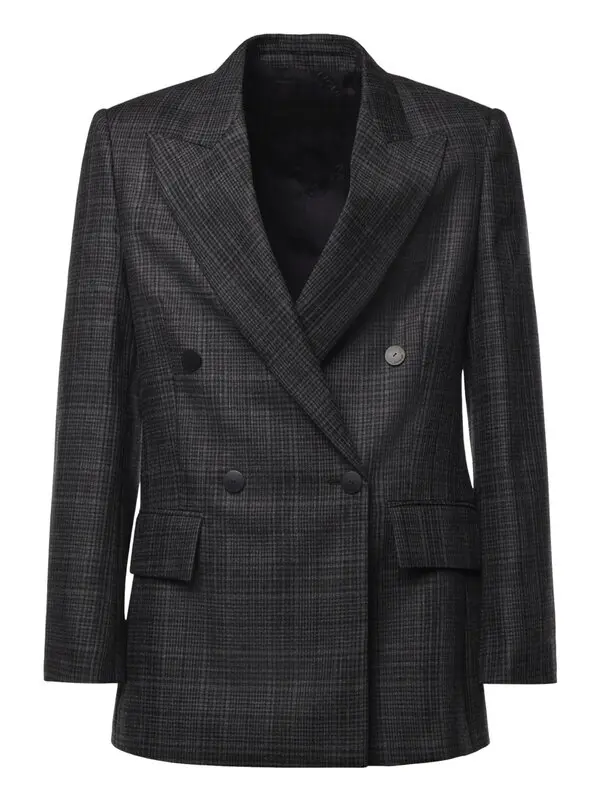 DONDUP Double-breasted Long-sleeve Blazer - Black