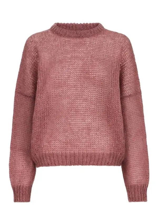 Brunello Cucinelli Long Sleeve Knit Pullover - Violet