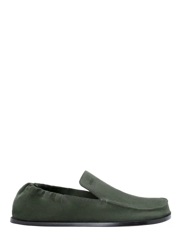 Loewe Flex Suede Loafers - Gray-green