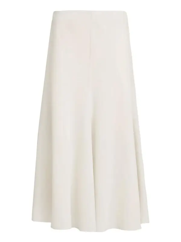 Brunello Cucinelli Cotton Organza Pull-on Skirt - White