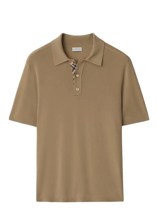 Burberry Slim-fit Polo Shirt - Flax