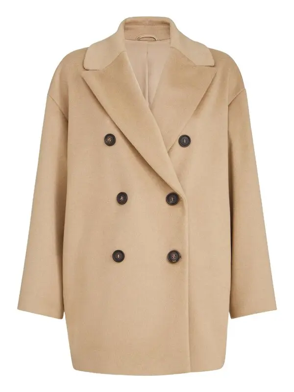 Brunello Cucinelli Long-sleeved Coat - Beige