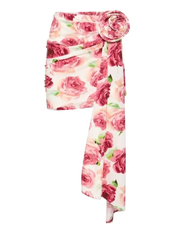 Magda Butrym Pendant Printed Mini Skirt - Pink