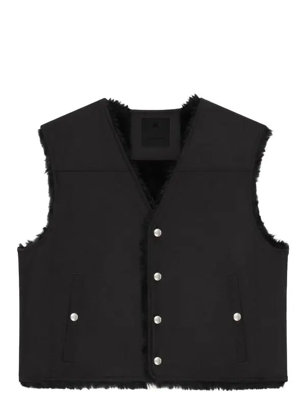 Givenchy Snap Down Vest - Black