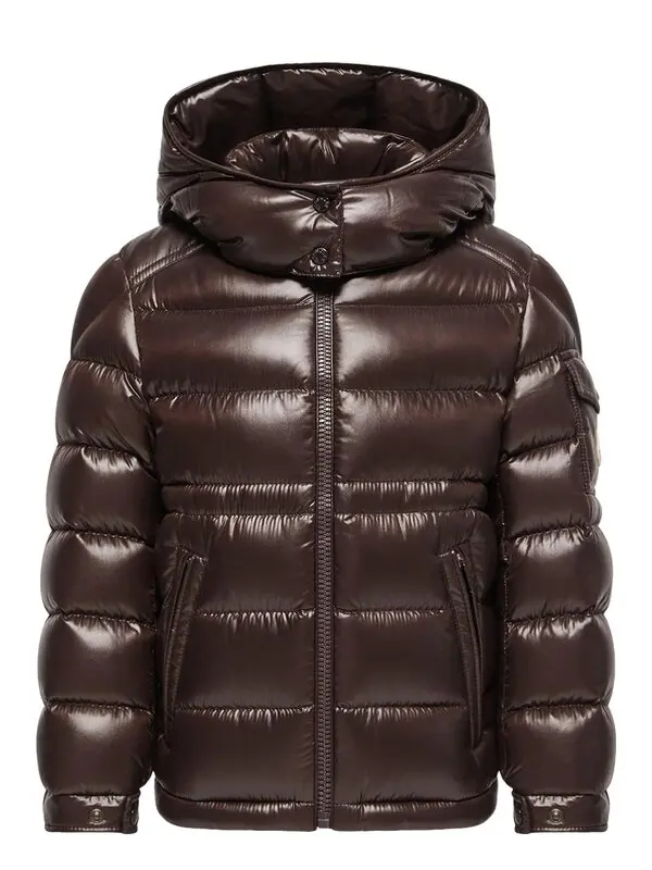 Moncler Hooded Down Jacket - Brown