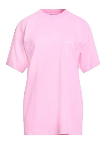 Balenciaga Embroidered Logo T-shirt - Pink