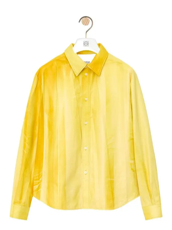 Loewe Shirt In Nappa Lambskin - Yellow