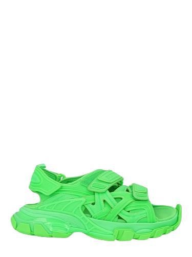 Balenciaga Chunky Platform Sandals With Velcro Fastening - Green