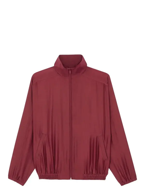 Saint Laurent Zip-up Long-sleeved Jacket - Red