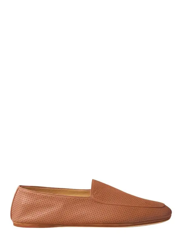 Loro Piana Anton Walk Loafers In Perforated Lambskin - Leather Color