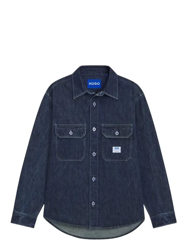Hugo Boss Buttoned Pocket Shirt - Dark Blue