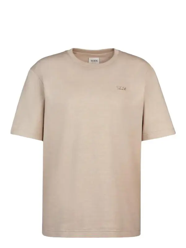 TOD'S Crew Neck T-shirt - Cream