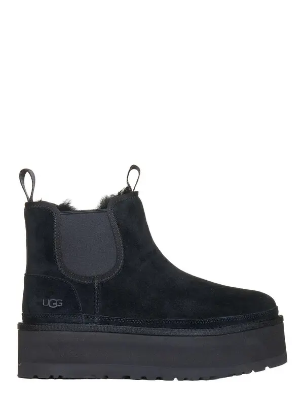UGG Neumel Platform Chelsea Boots - Black