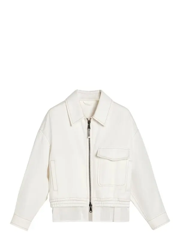 Brunello Cucinelli Faux-layering Jacket - White