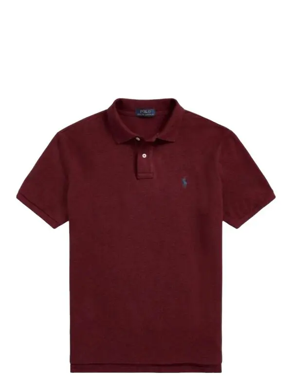 Polo Ralph Lauren Logo-embroidered Straight Hem Polo Shirt - Brown