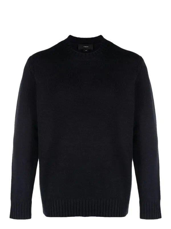 Vince Crewneck Knitted Jumper - Black