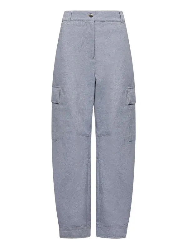 Moncler Chambray Trousers - Light Blue