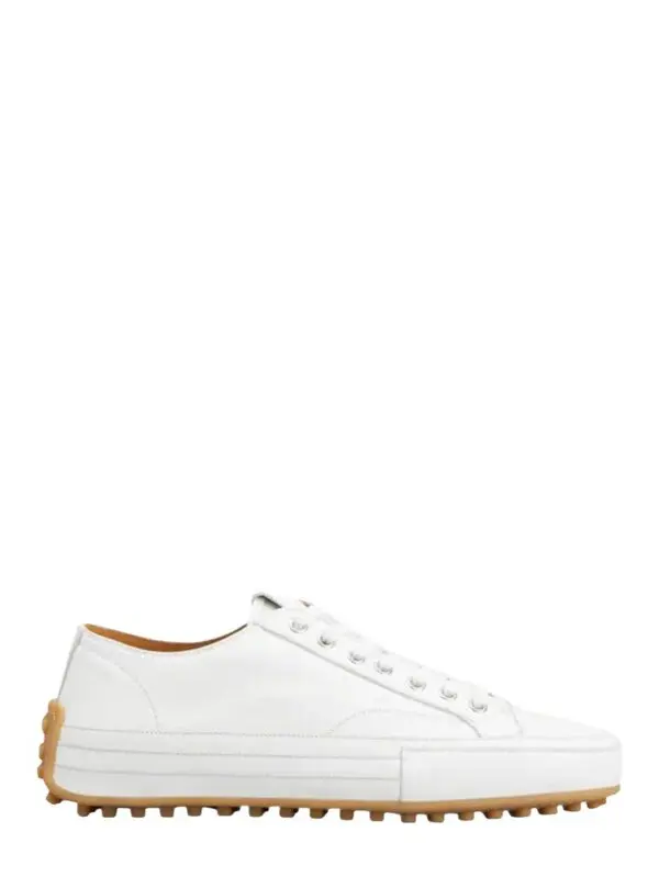 TOD'S Leather Lace-up Sneakers - White