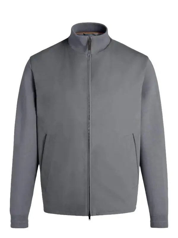 TOD'S Zippered Pilot Casual Jacket - Gray