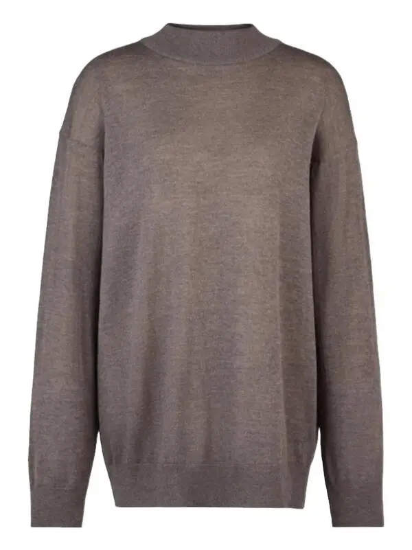 TOD'S Wool Long-sleeved Pullover - Gray