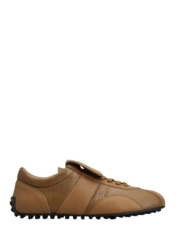 TOD'S Leather Strap Trainers - Brown