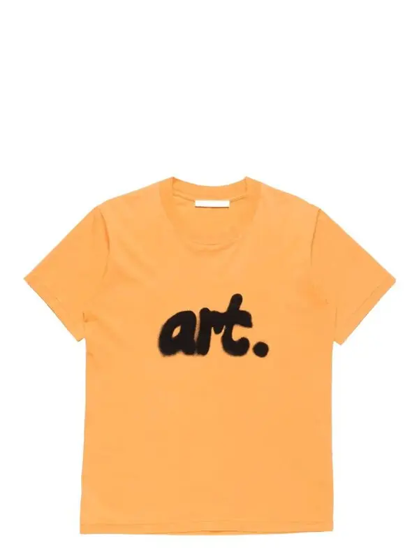 Acne Studios Graphic Print Cotton T-shirt - Orange
